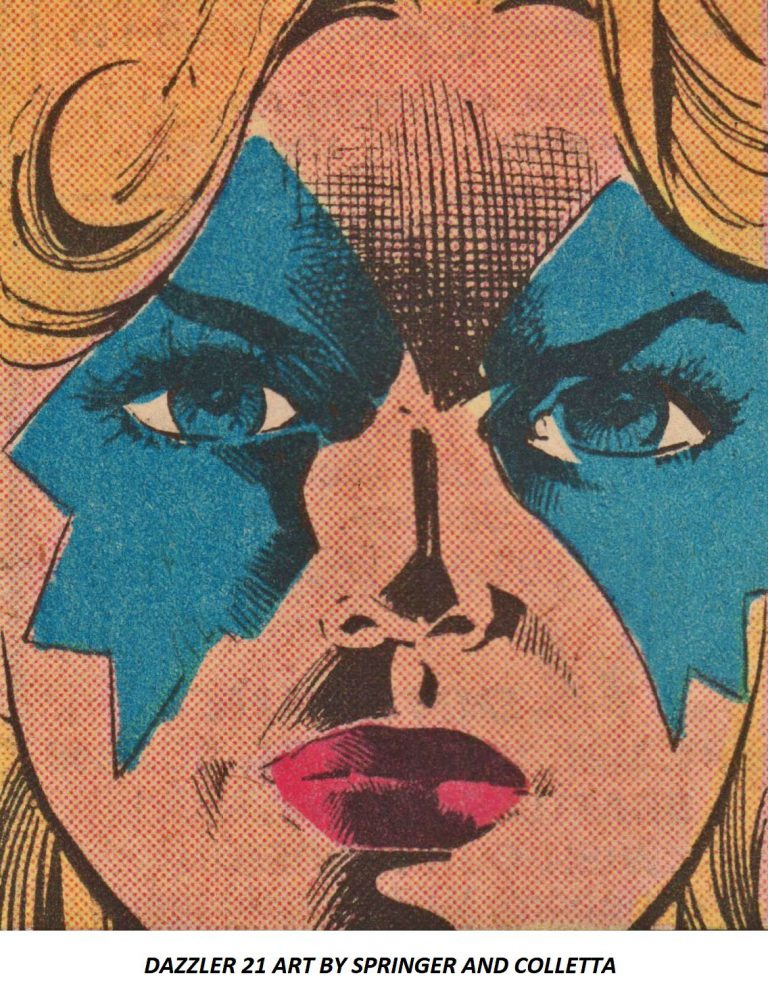 Dazzler Art by Frank Springer and Vince Colletta - ROMANCE ART IN COMIC ...